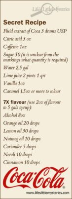 1886 Coca Cola Recipe